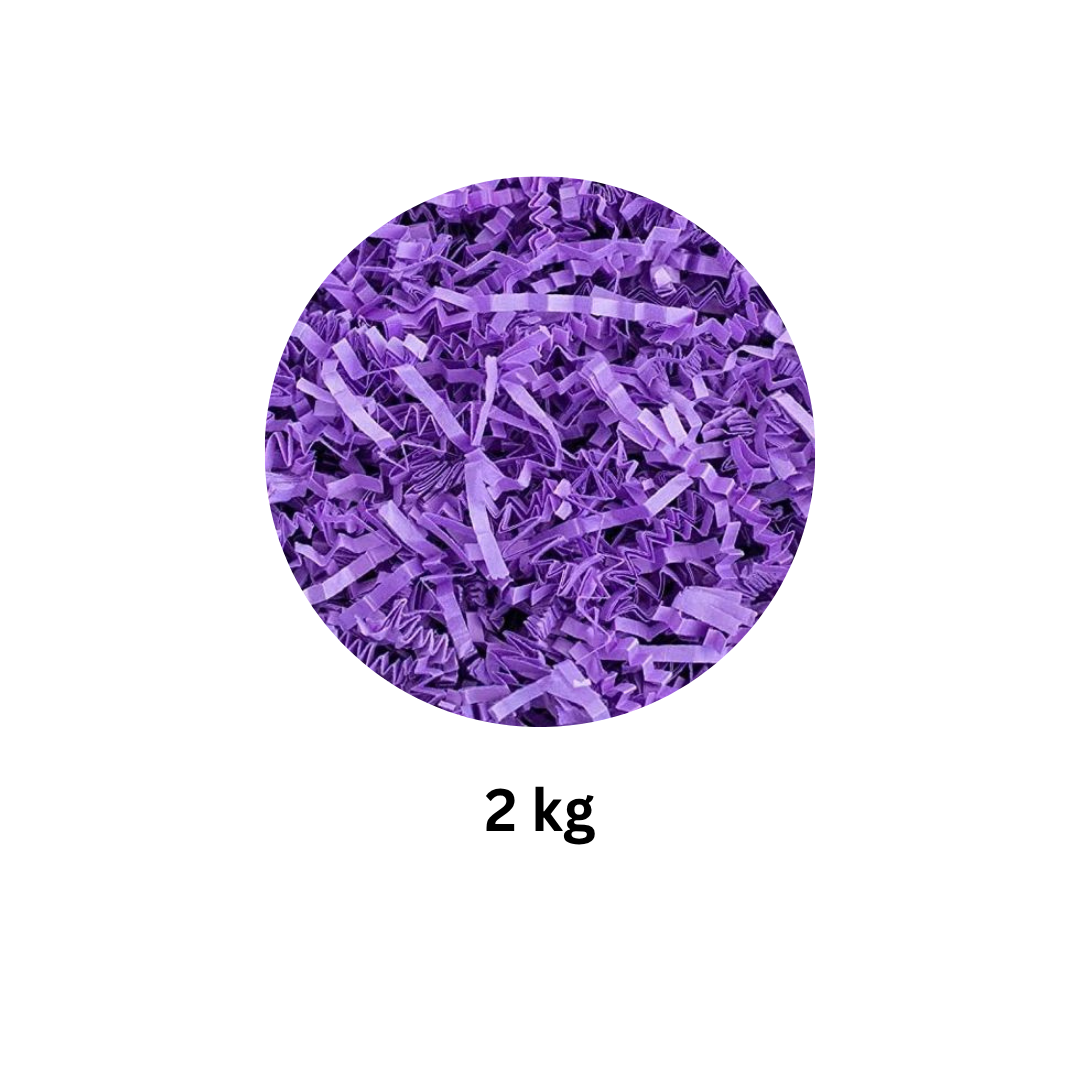 Purple Pack of 2 KG Shredded Paper - Packbox